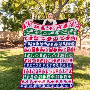 Calendar BLANKET Mosaic CROCHET PATTERN | Crochet Blanket Pattern ...