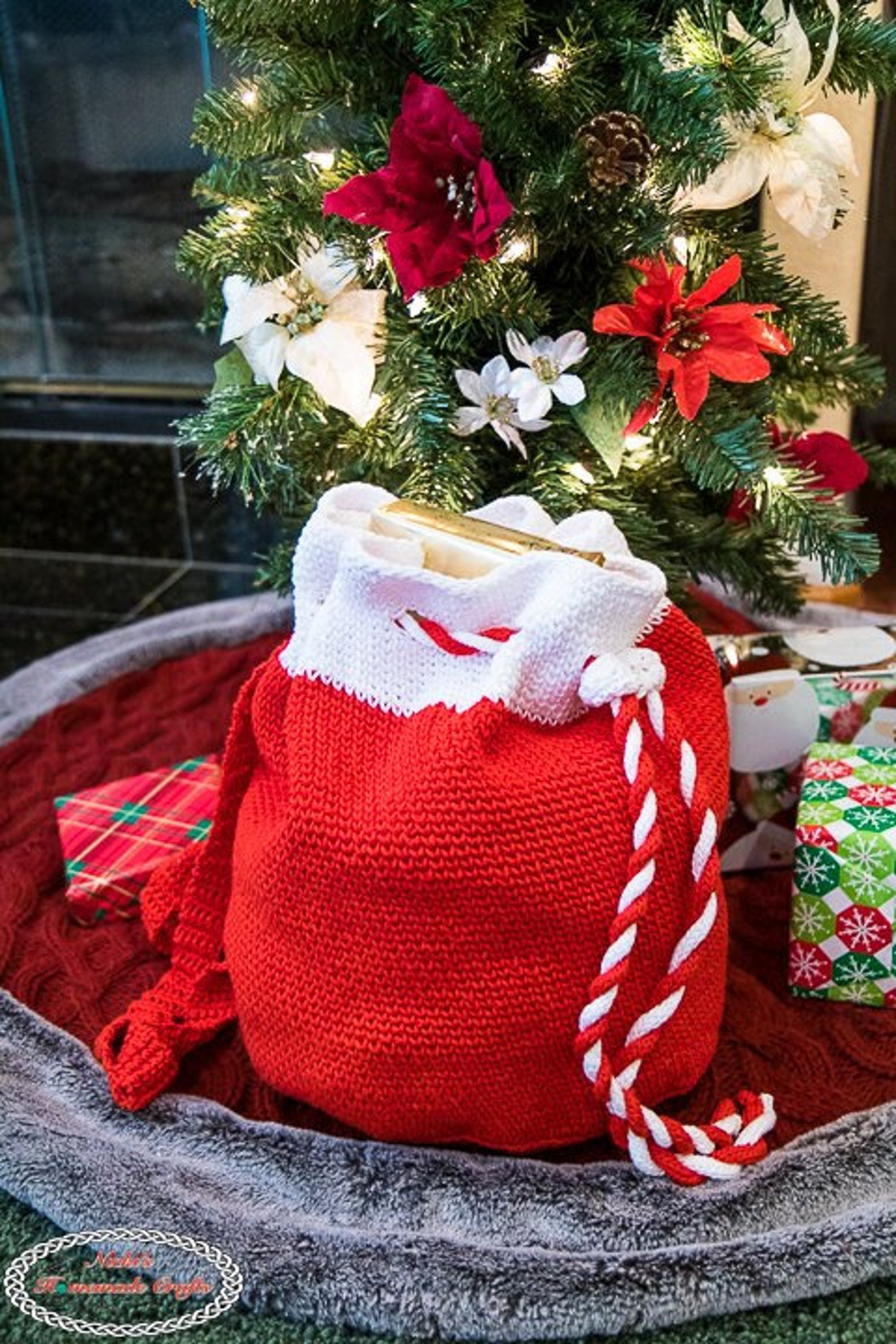 CROCHET PATTERN | Santa Sack Backpack for Christmas and the Holidays ...