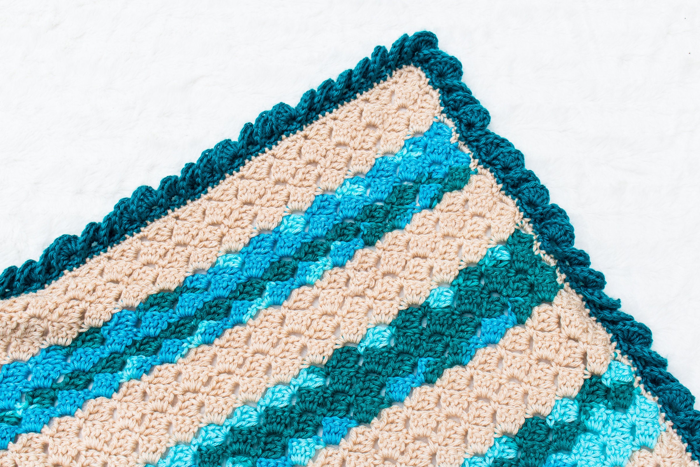 Crochet Pattern: Beach Throw Blanket | Etsy
