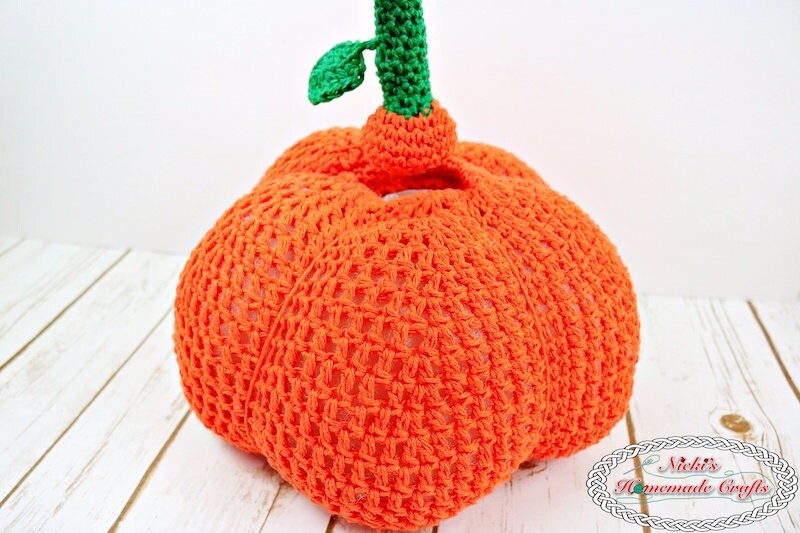 Crochet Pattern: Secret Pumpkin Tissue Box Cover halloween | Etsy