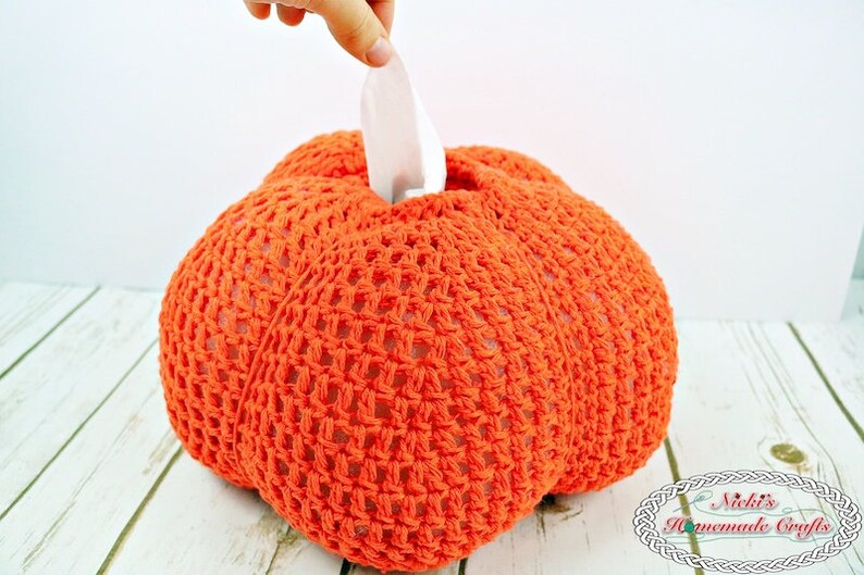 Crochet Pattern: Secret Pumpkin Tissue Box Cover halloween | Etsy