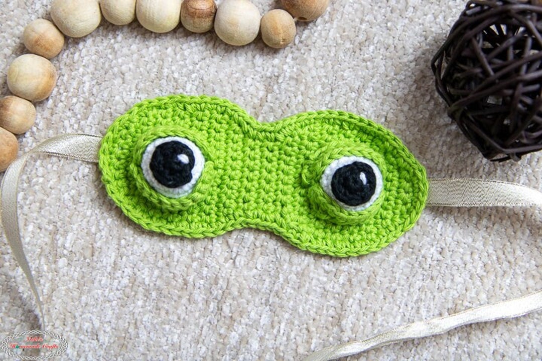 CROCHET SLEEP MASK With Eyes Pattern | Crochet Eye Mask | Sleep Mask ...