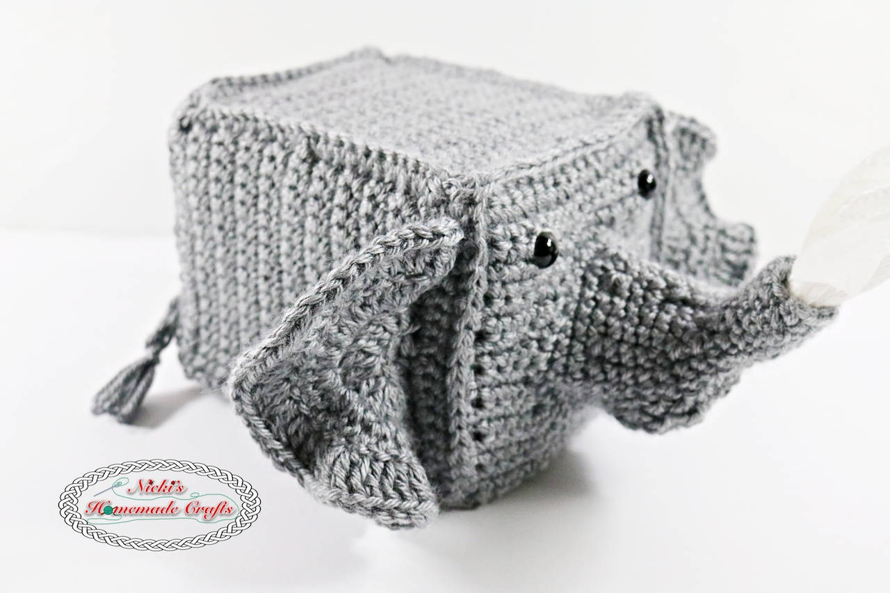 Tissue Box Cover CROCHET PATTERN Crochet Elephant Pattern - Etsy