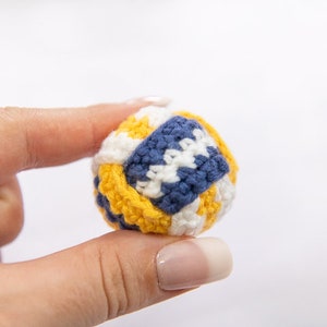 CROCHET VOLLEYBALL Keychain PATTERN | Crochet Key Fob | Crochet Sports ...