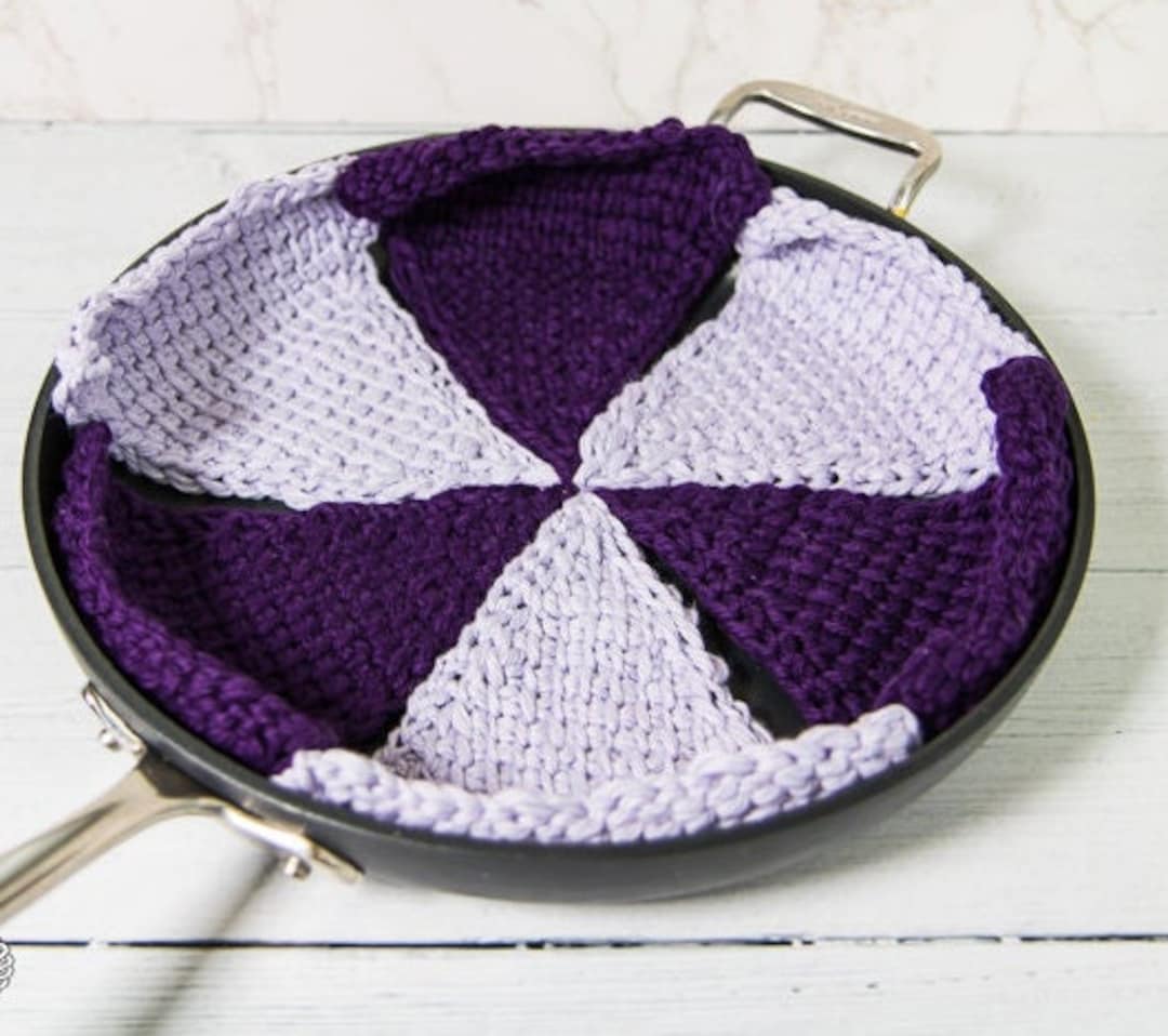 TUNISIAN CROCHET Pan Protector PATTERN | Crochet Pot Holders | Crochet ...