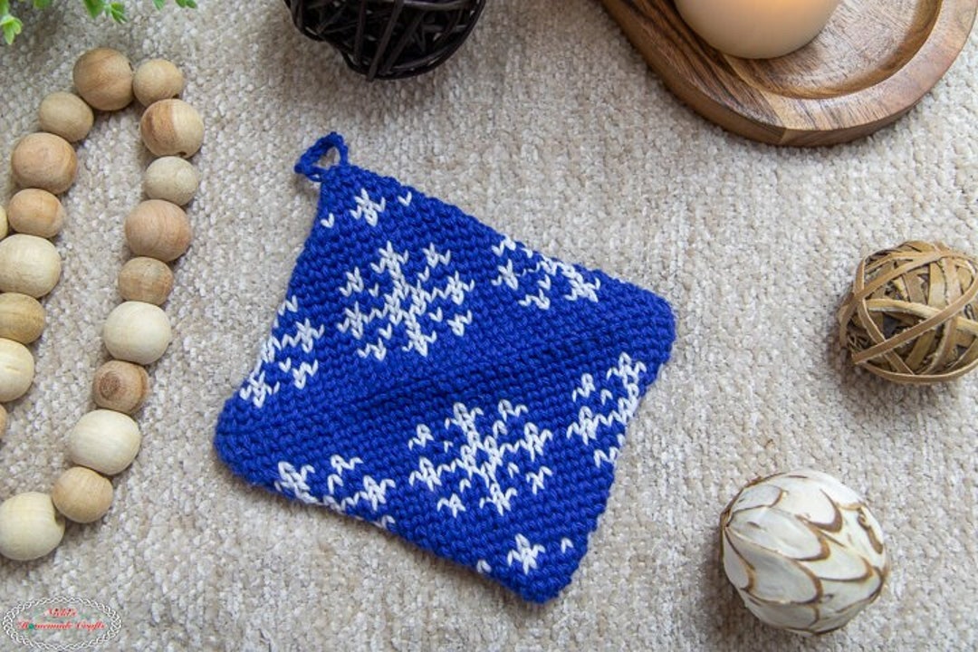 CROCHET SNOWFLAKE POTHOLDER Pattern | Crochet Hot Pads | Crochet Trivet ...