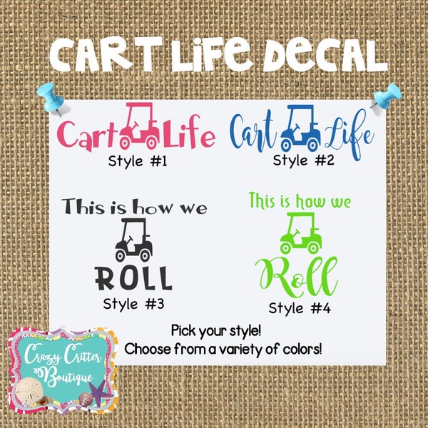 Golf Cart Decals - Etsy