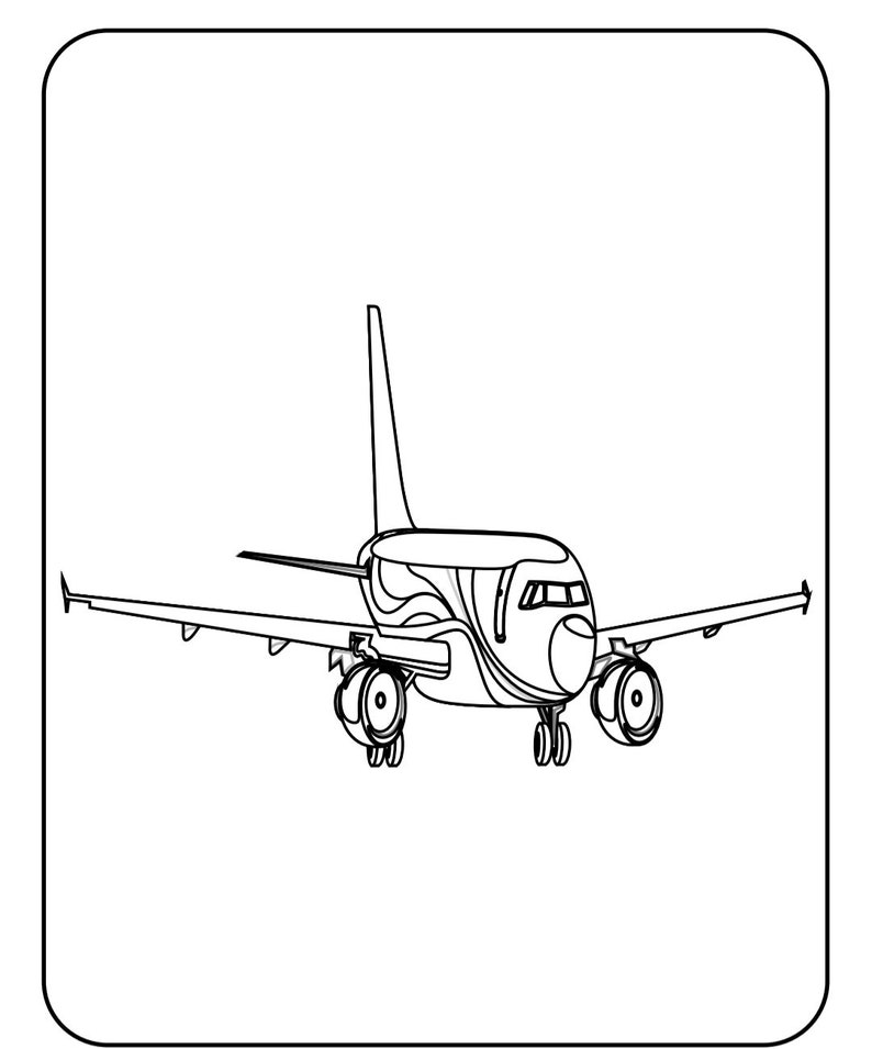 Paper Airplane Cutout Coloring Fun for Young Aviator - Etsy