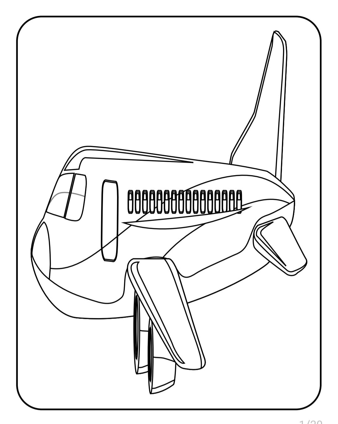 Paper Airplane Cutout Coloring Fun for Young Aviator - Etsy