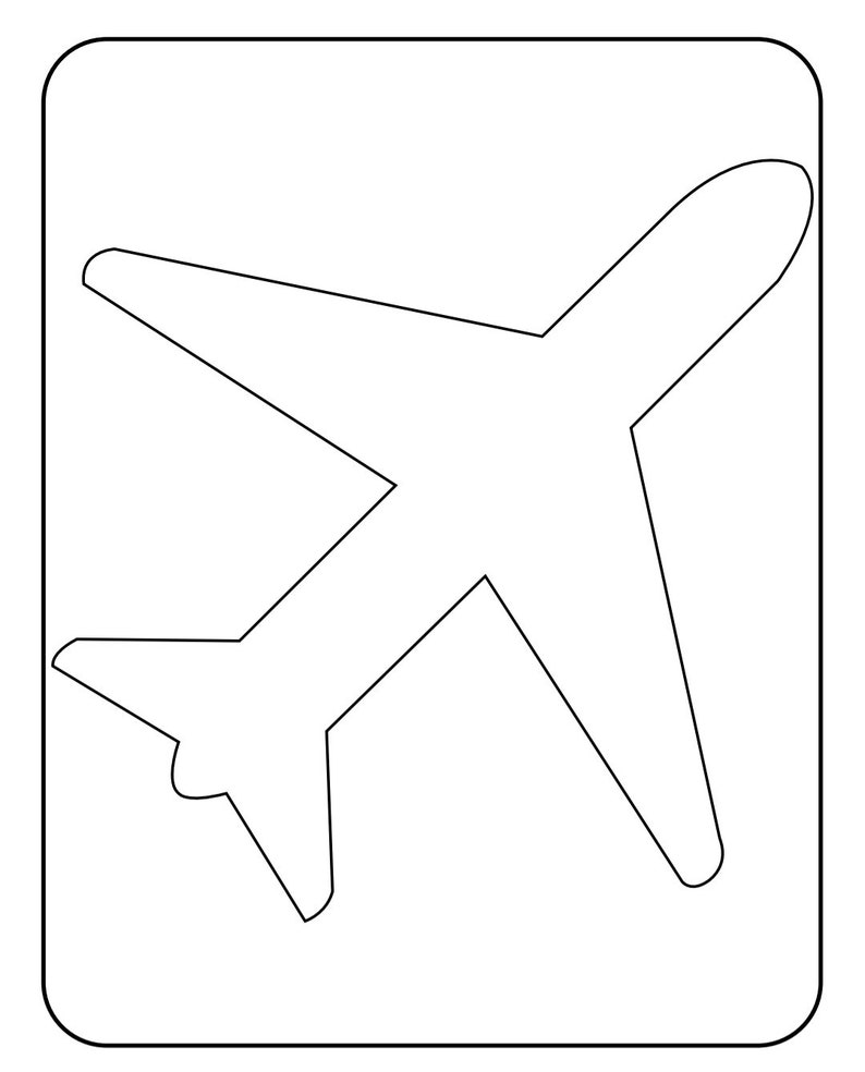 Paper Airplane Cutout Coloring Fun for Young Aviator - Etsy
