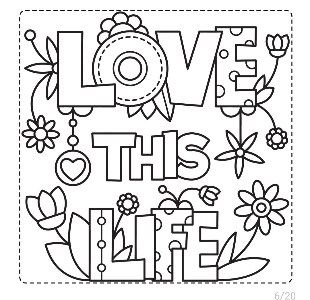 Children's Inspirational Coloring Pages - 20 Whimsical Designs to Spark ...