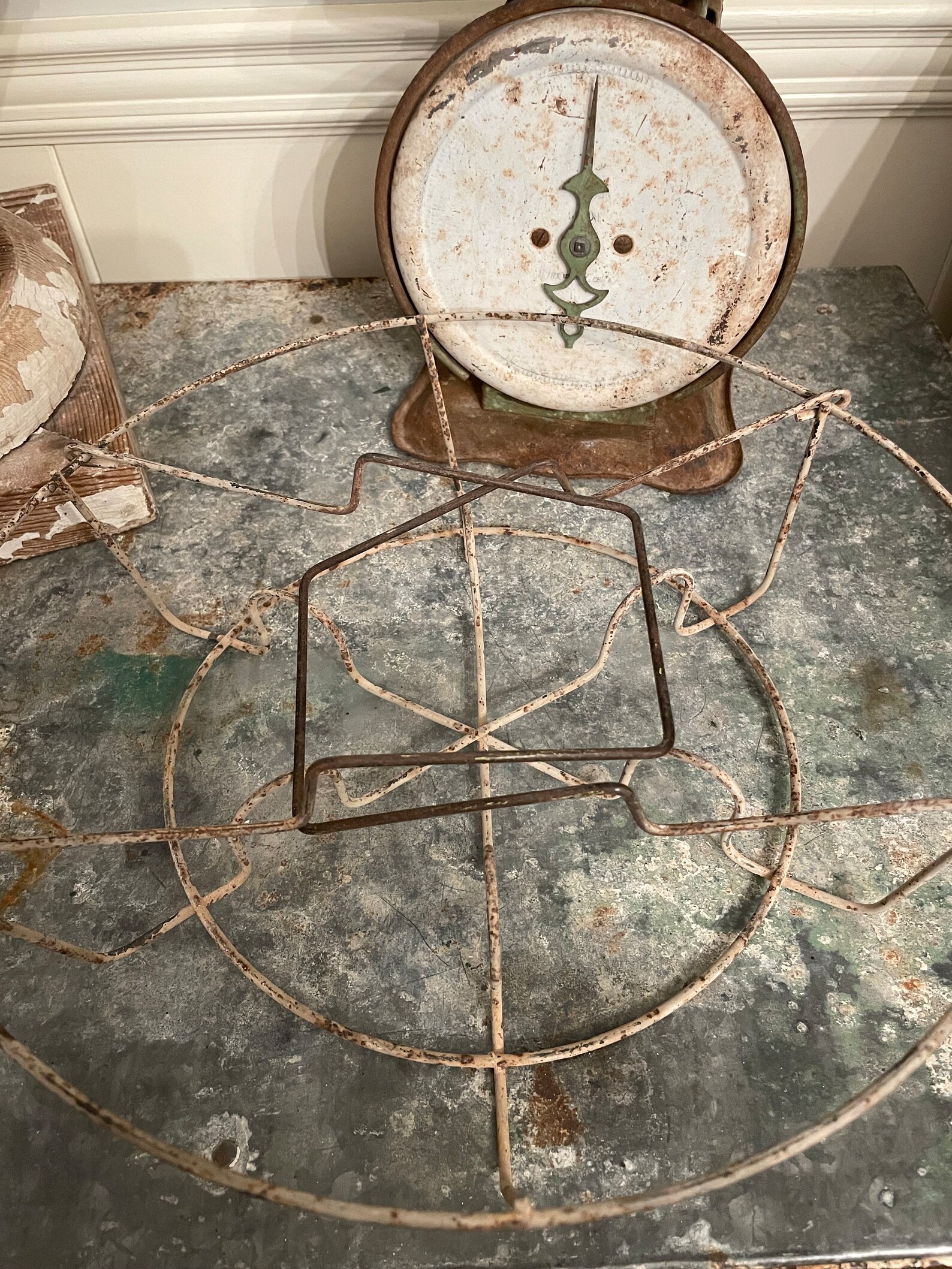 Vintage Chippy White Wire Basket Insert for Boiling Canning - Etsy