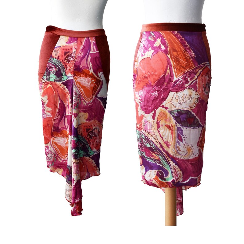 Argentine Tango Asymmetrical Skirt, Tango Skirt - Etsy