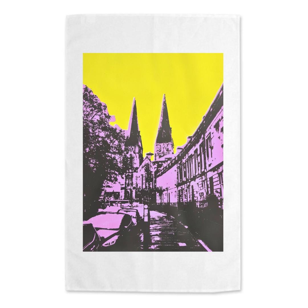 Saint Mary's Edinburgh Tea Towel by Rob Stevenson - Etsy