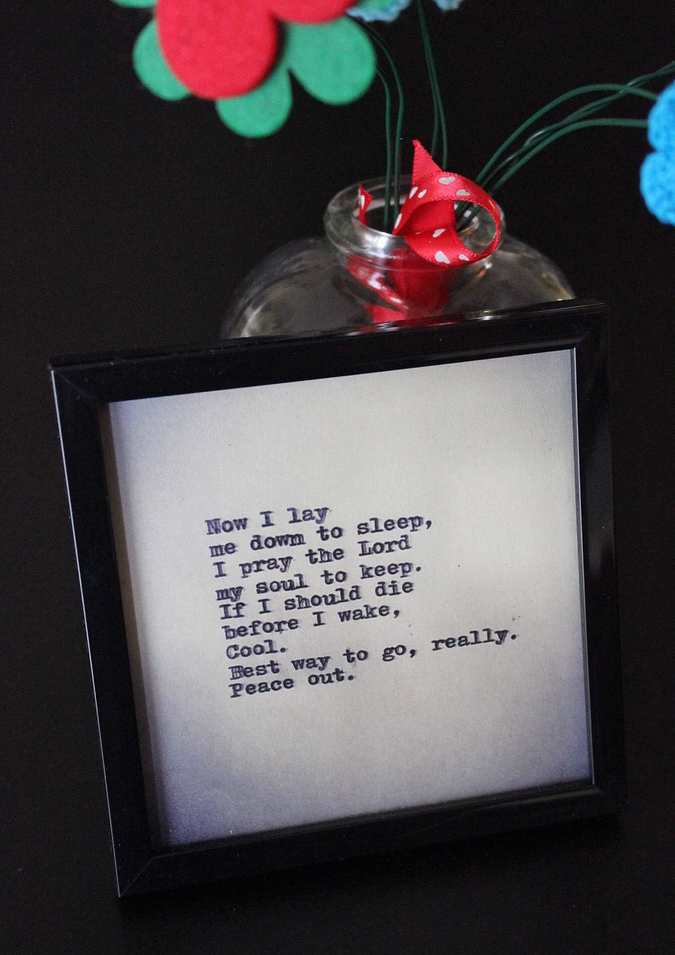 PRAYER Framed 4x4, Mailed Ready for Wall or Shelf - Etsy