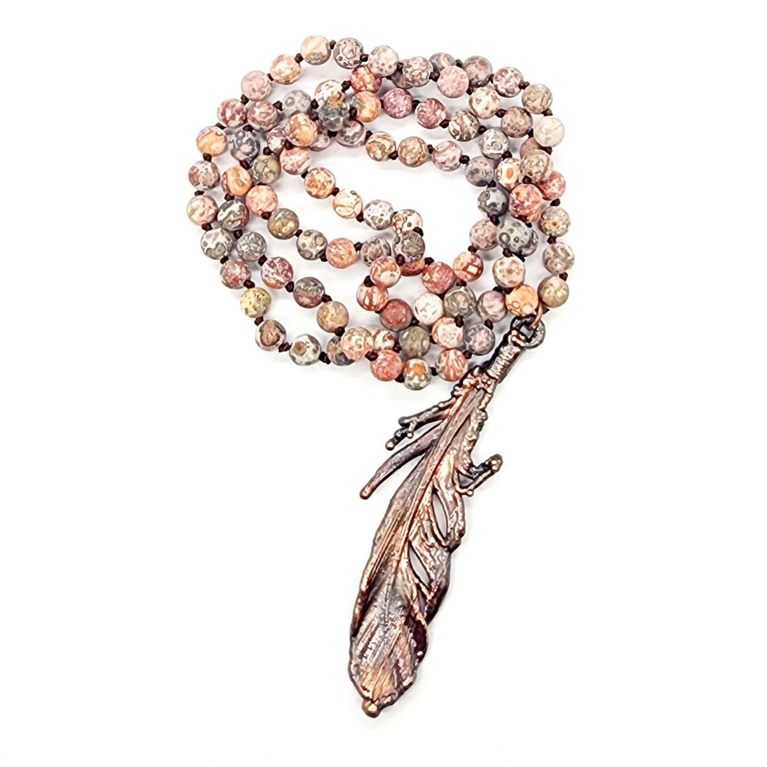 Mallard Duck Feather Necklace // Electroformed Jewelry // Leopard Skin ...