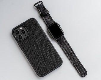 Brown Python Skin Set Iphone 13 Pro Max Apple Watch 6 Python | Etsy