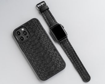 Brown Python Skin Set Iphone 13 Pro Max Apple Watch 6 Python | Etsy