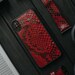Red Python Leather Iphone 12 Pro Max Case Red Python Skin - Etsy