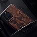 Brown Python Iphone 13 Pro Case Brown Python Leather 12 Pro - Etsy