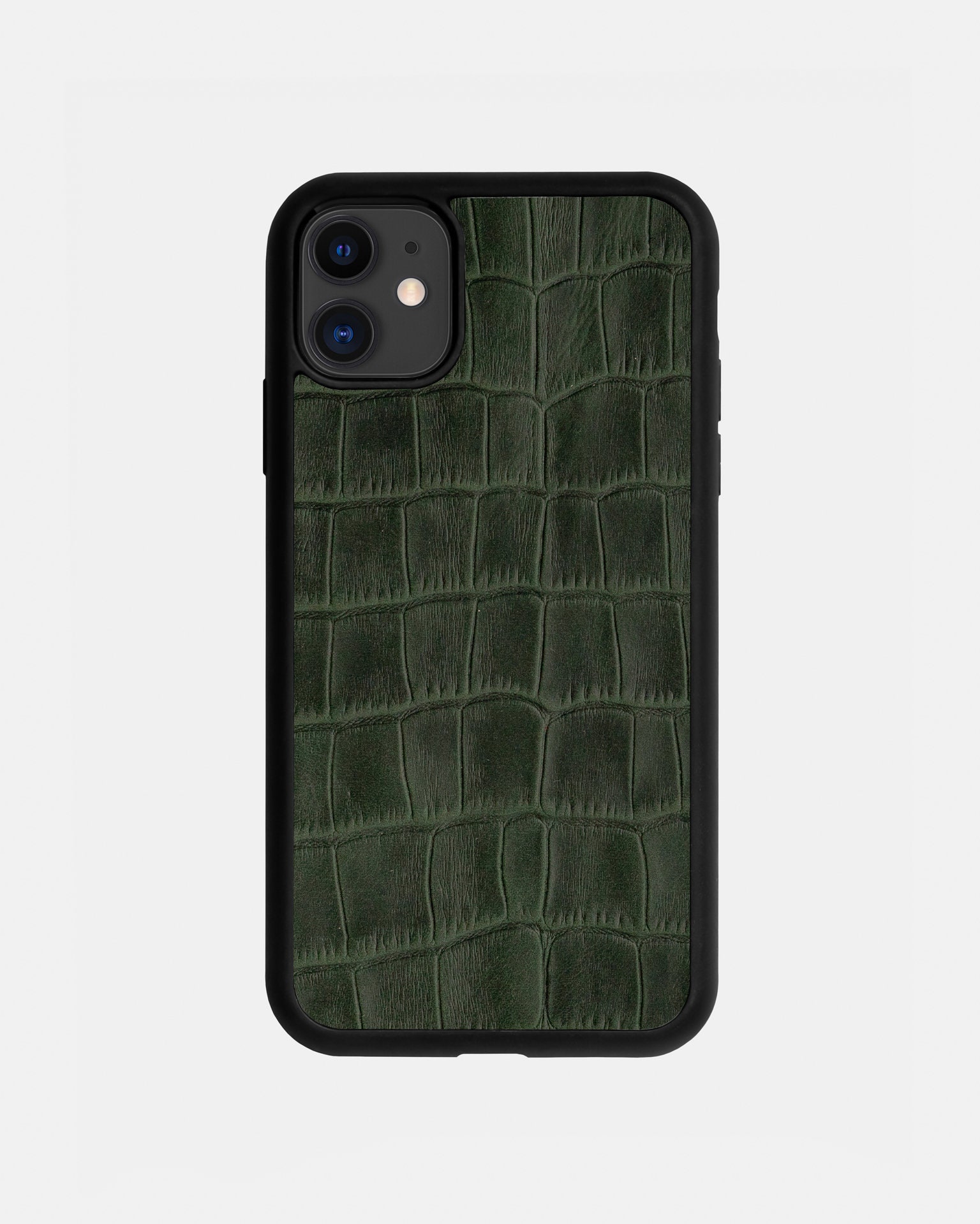 Dark Green Iphone 12 Pro Max Case Crocodile Embossed Leather - Etsy
