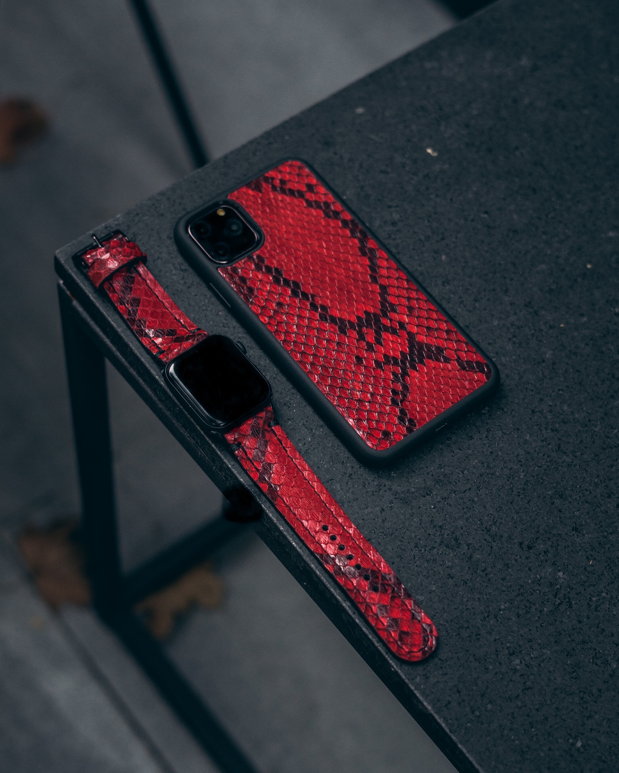 Red Python Leather Iphone 12 Pro Max Case Red Python Skin | Etsy