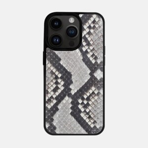 Genuine Python Leather Iphone Case Beige Python Leather - Etsy