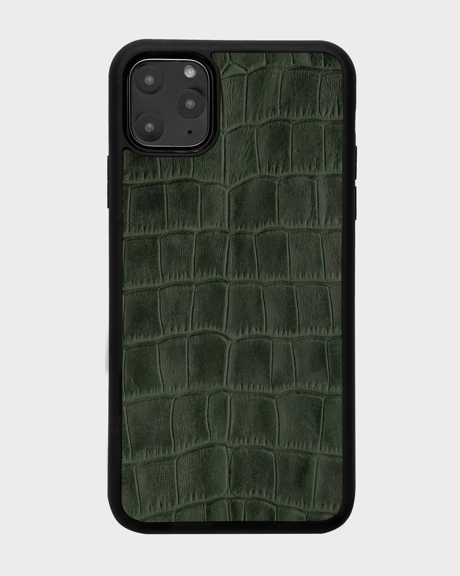 Dark Green Iphone 12 Pro Max Case Crocodile Embossed Leather - Etsy