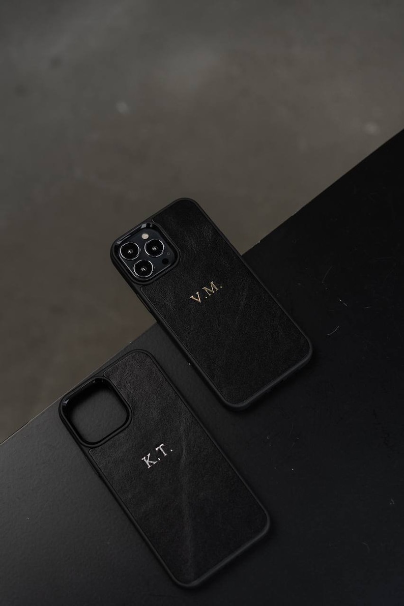 Personalized Leather Iphone Case Initials Leather Case Iphone - Etsy