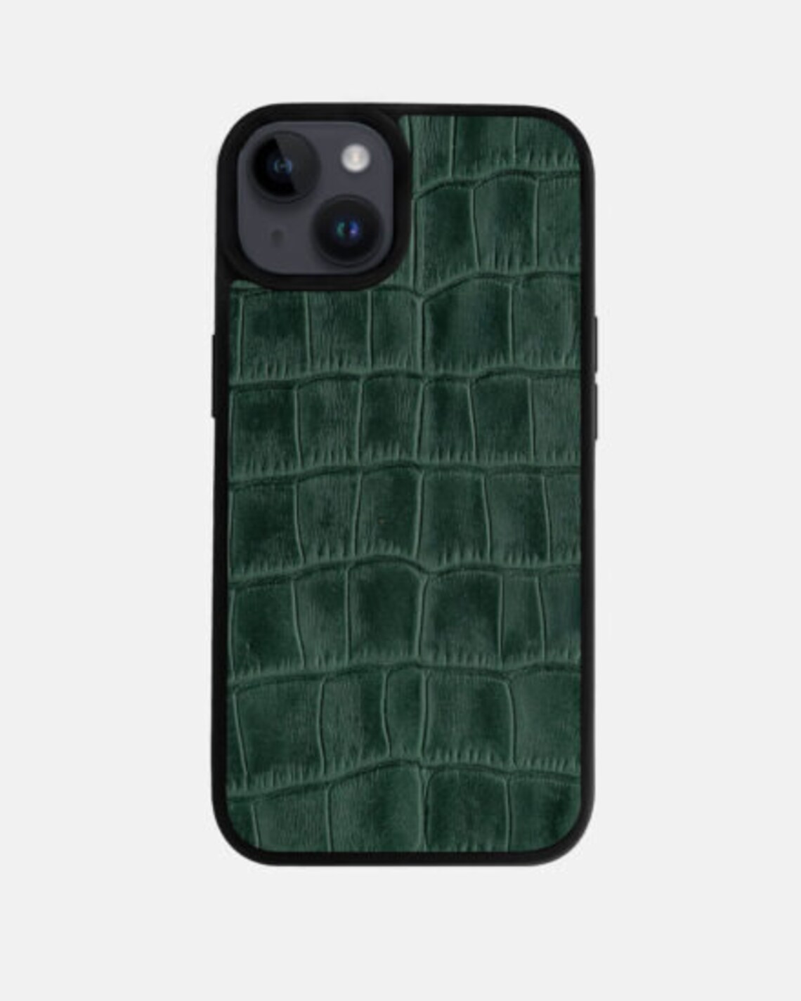 Dark Green Iphone 12 Pro Max Case Crocodile Embossed Leather - Etsy