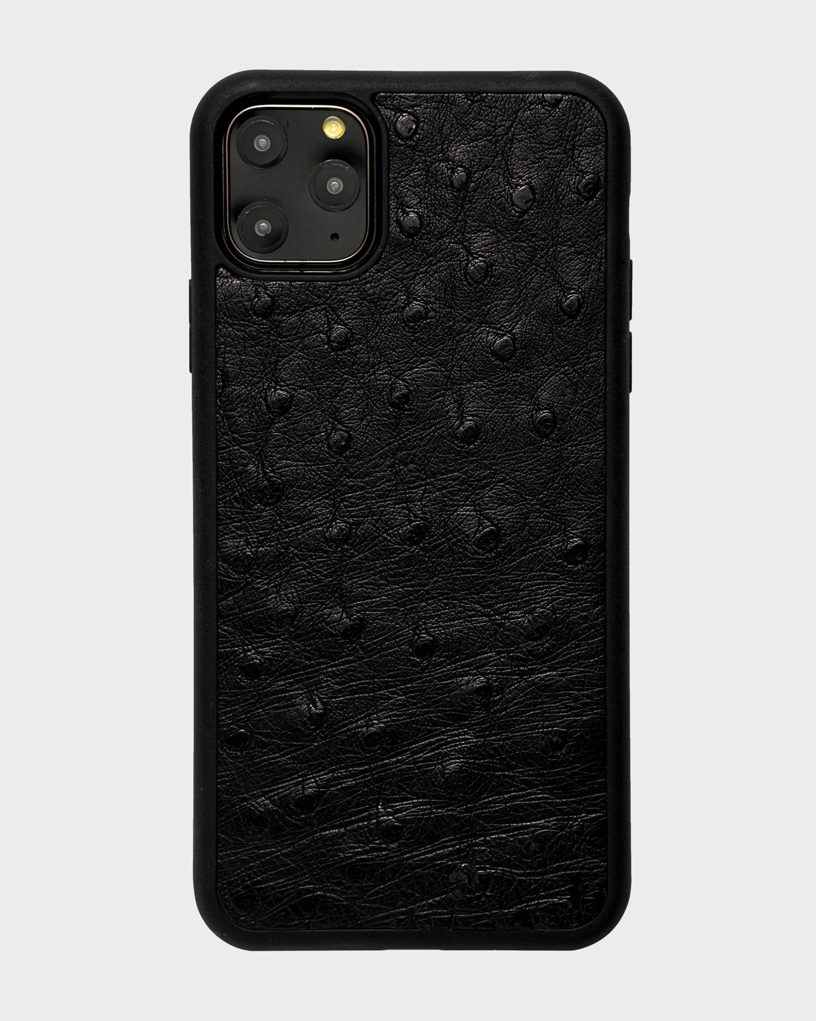 Black Ostrich Leather Iphone 13 Pro Case Ostrich Case Iphone - Etsy