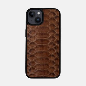 Brown Python Skin Set iPhone 13 Pro Max Apple Watch 6, Python Leather Set for iPhone 13 Pro and ...