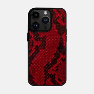 Red Python Leather iPhone 12 Pro Max Case Red Python Skin - Etsy