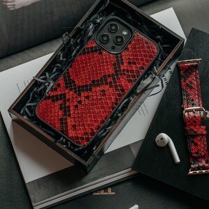 Black Python Leather Case 13 Pro Max Snakeskin Case iPhone 13 Pro ...