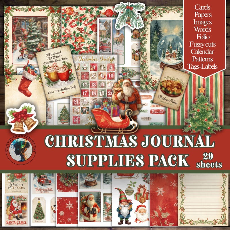 Holiday Scrapbook Kit - Etsy