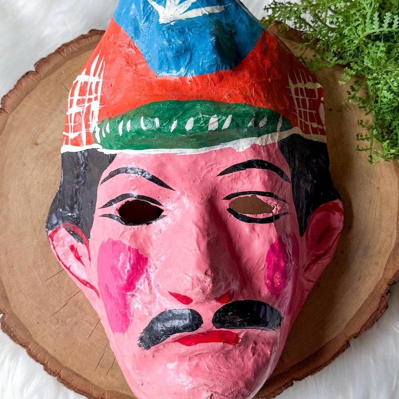 Paper Mache Mask - Etsy