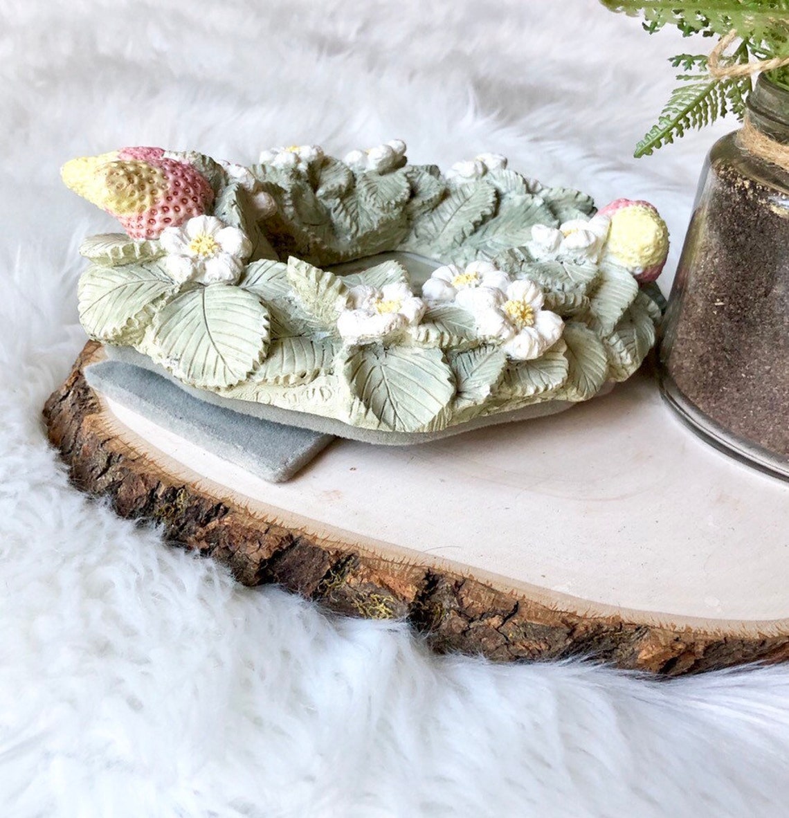 Vintage Fancy Frames Strawberries & Flowers Leaves Picture - Etsy