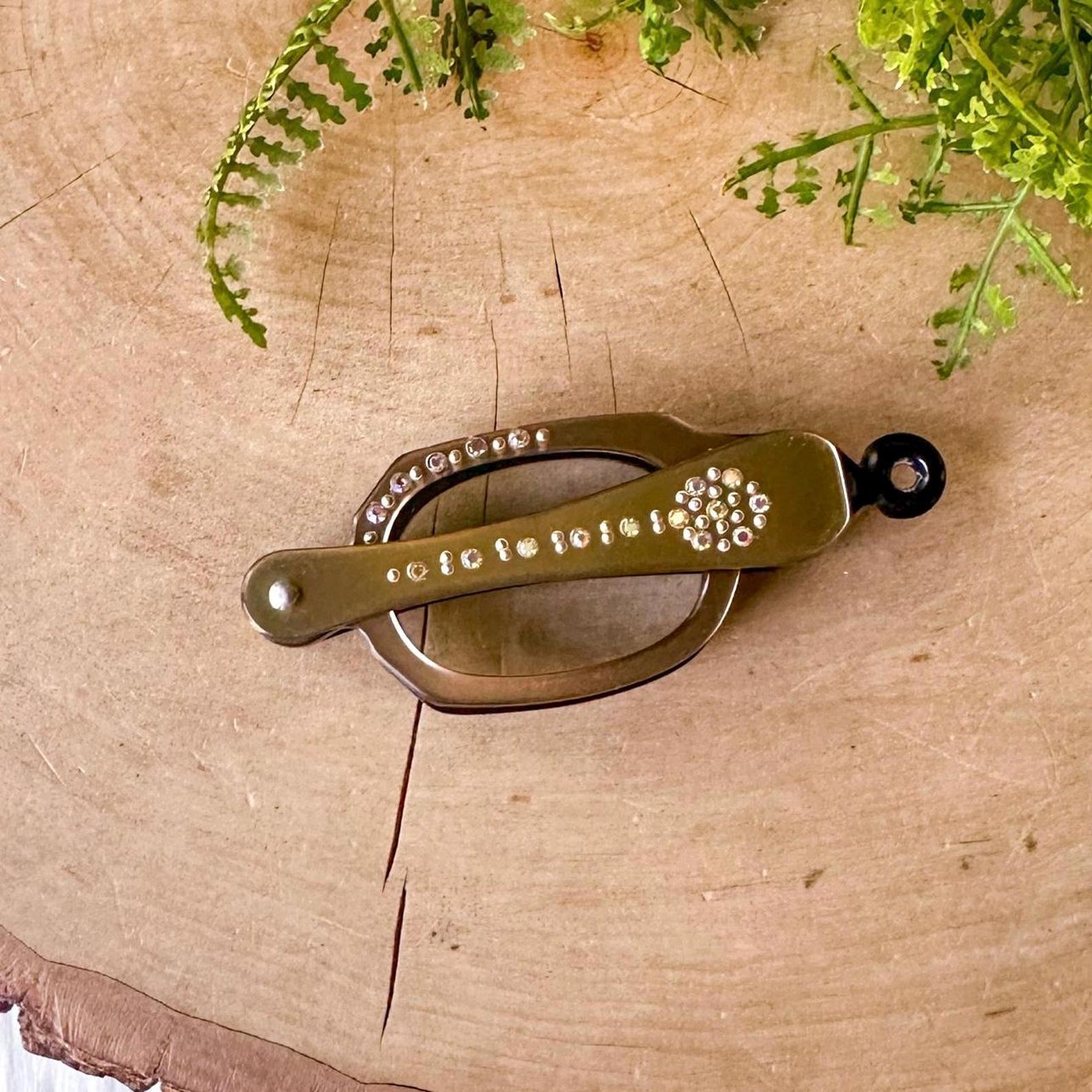 Vintage 1950s Foldable Lorgnette/rhinestones Reader Opera Eye Glasses ...