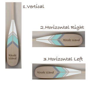 Laser Engraved Hand Painted Canoe Paddle Oar Art Wall Hanging ~ Beachy ...