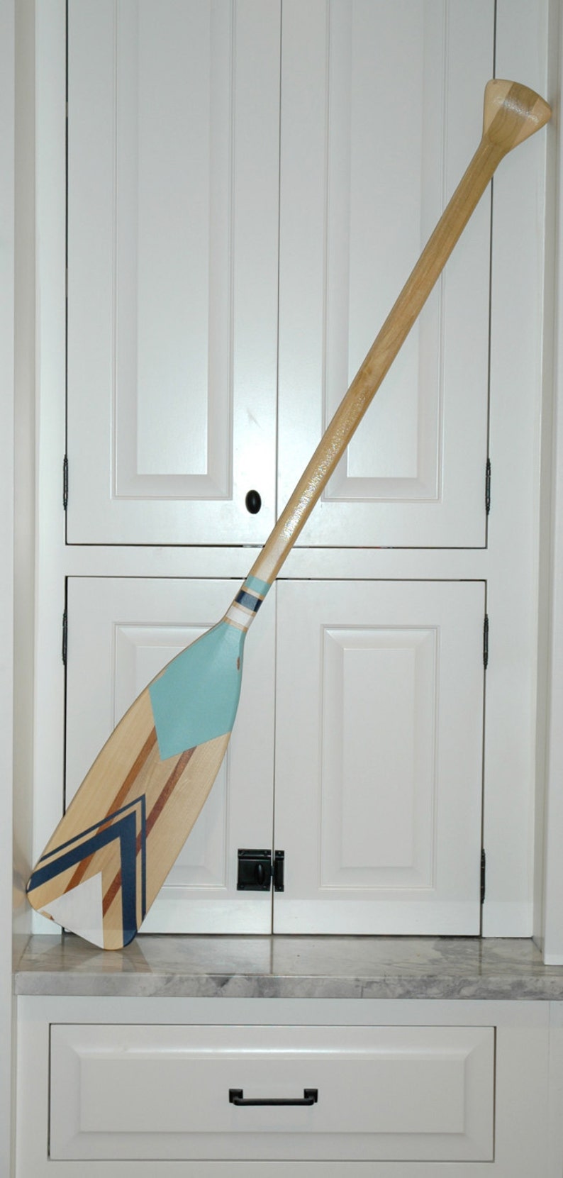 Hand Painted Decorative Canoe Paddle Oar Wall Art The Blue | Etsy