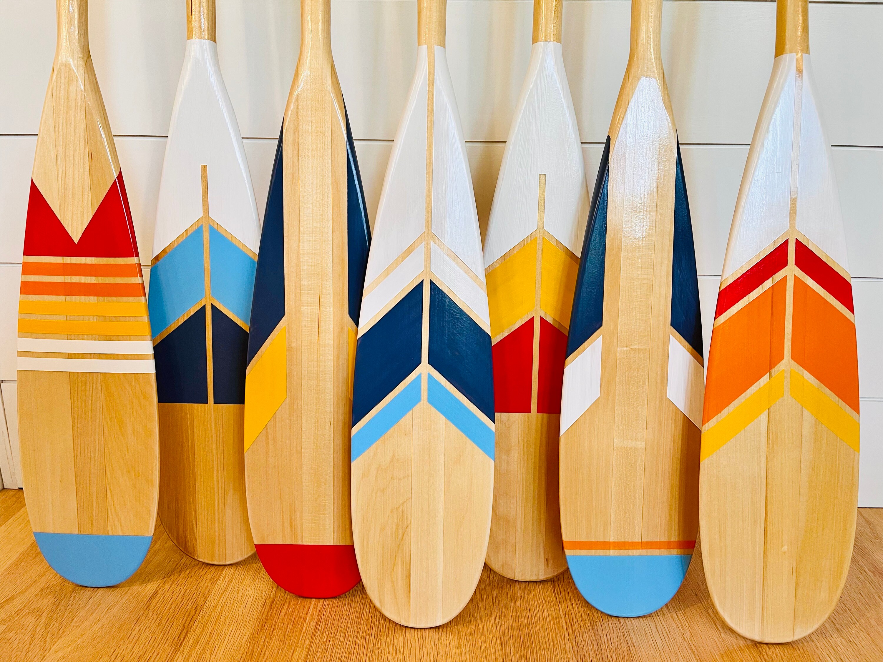 Hand Painted Canoe Paddle Wall Art: Coastal Decor, Squam Lake ...