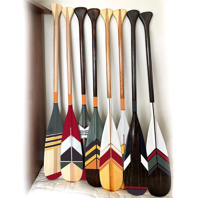 One Hand Painted Nautical Paddle: Montana Lake Camp Decor BBT - Etsy