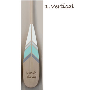 Laser Engraved Hand Painted Canoe Paddle Oar Art Wall Hanging ~ Beachy ...