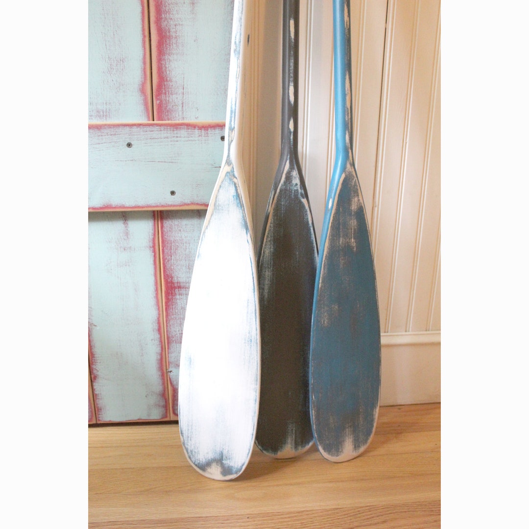 Hand-painted Canoe Paddle Wall Art: Distressed Antique Style BT - Etsy