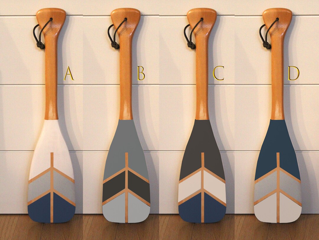 Mini Paddle 18 Hand Painted Decorative Canoe Paddle Oar Wall Art ...
