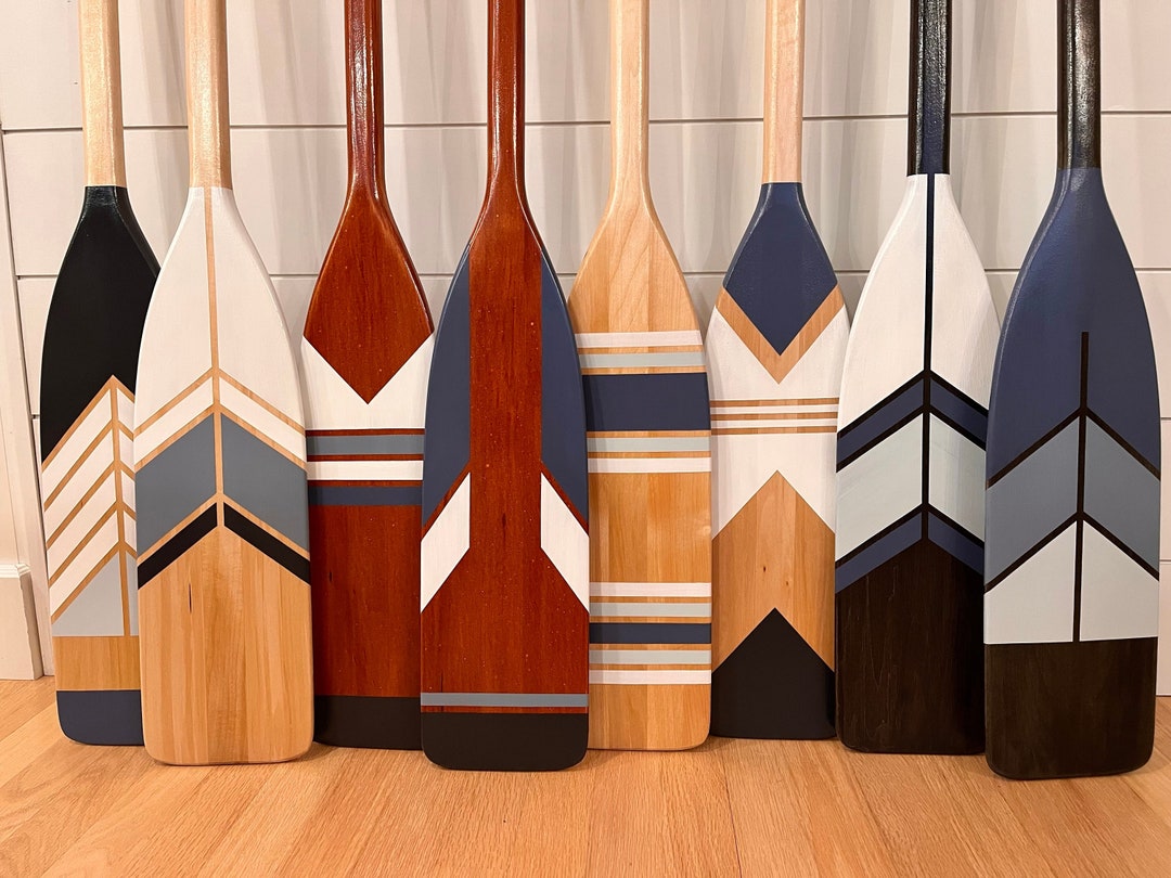 Painted Paddle // Paddle Gift // Canoe Paddle Oar Wall Art // Choose ...