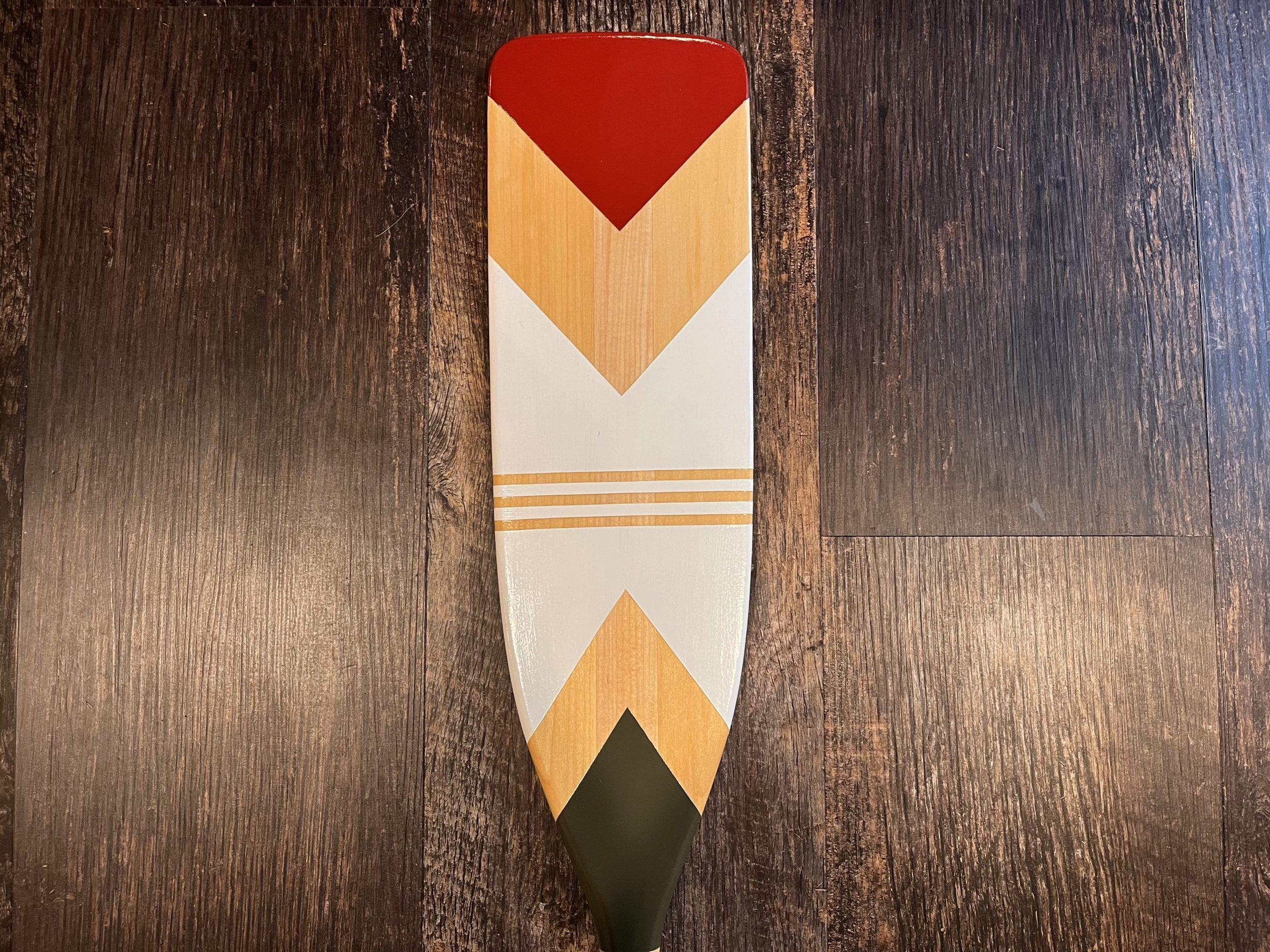 Hand Painted Canoe Paddle Coat Rack: Rustic Cabin Decor, Montana Lake ...