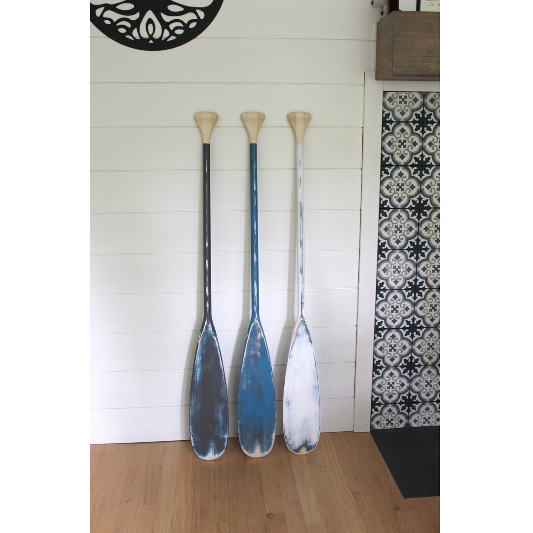 Painted Paddles // SET of TWO // Choose 2 Hand Painted Decorative Canoe ...