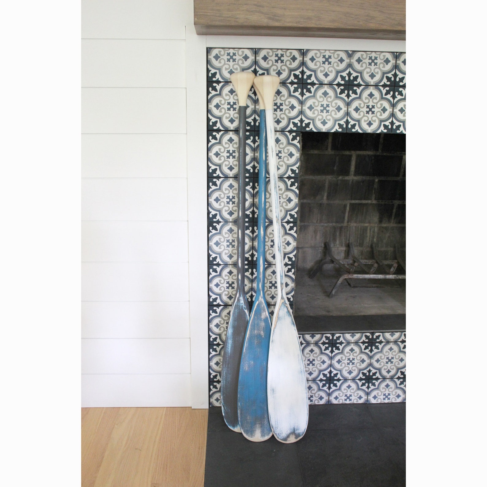 One Hand-painted Canoe Paddle Wall Art: Distressed Antique Style BT - Etsy