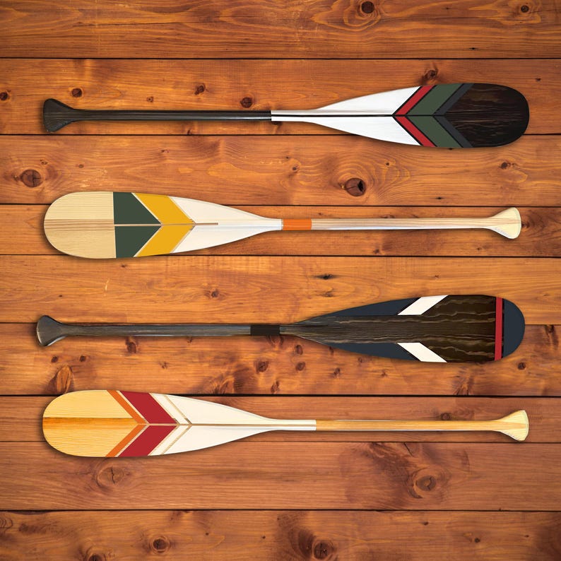 One Hand Painted Nautical Paddle: Montana Lake Camp Decor BBT - Etsy